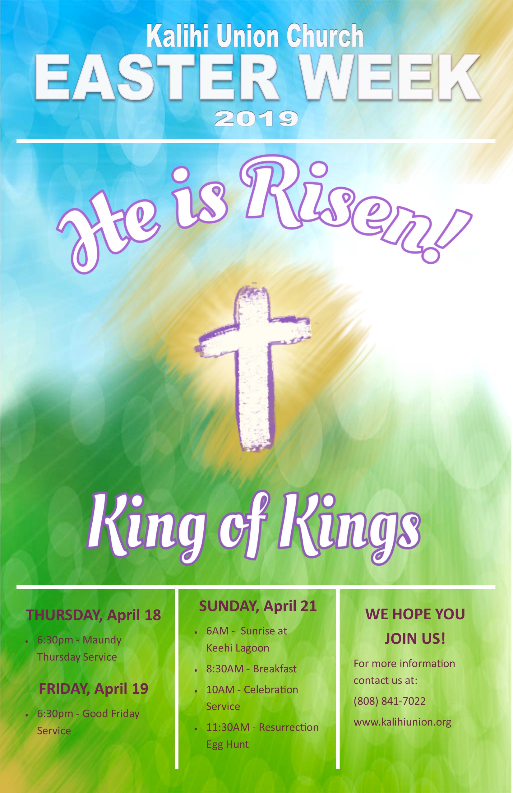 Good Friday Service April 18